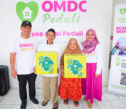 Rayakan Ramadan dan Idulfitri, OMDC Berbagi Sembako untuk Pasien Scaling Gigi